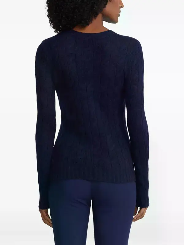 Ralph Lauren Cable-knit Cashmere Sweater - Blue