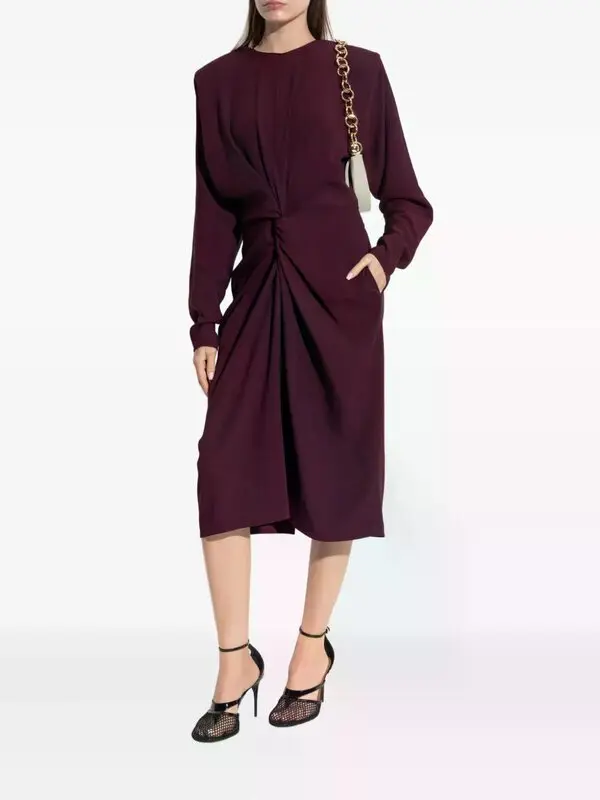 Stella McCartney Twist-detail Midi Dress - Red
