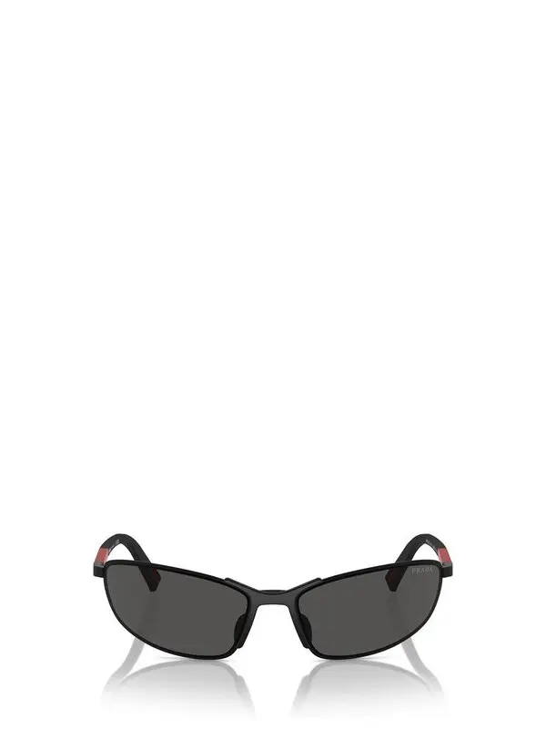 Prada Linea Rossa Oval Sunglasses - Matte Black