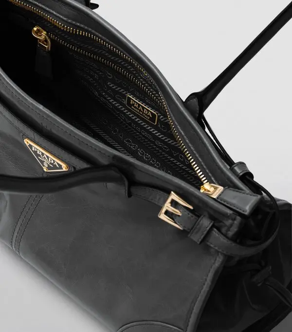 Prada Medium Leather Bonnie Top-handle Bag