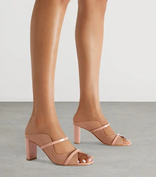 MALONE SOULIERS Leather Norah Heeled Sandals - Nude