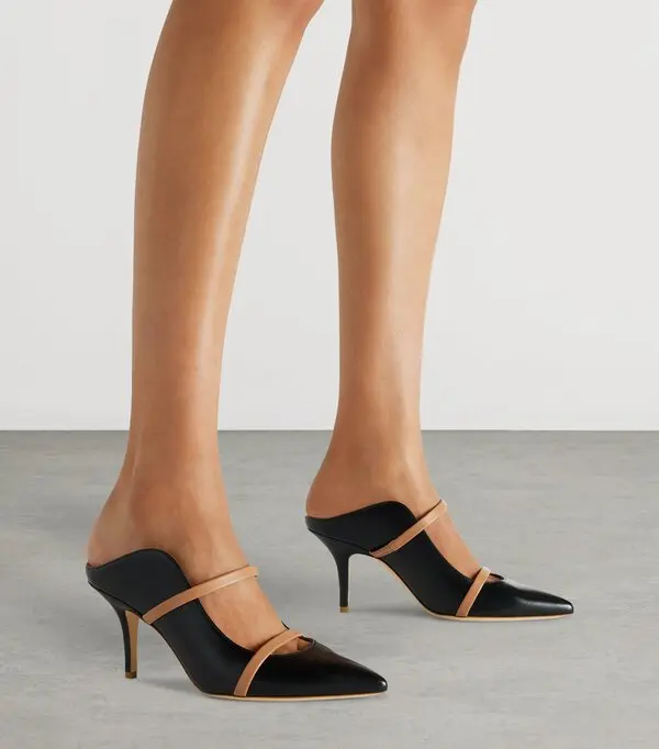 MALONE SOULIERS Leather Maureen Mules - Black
