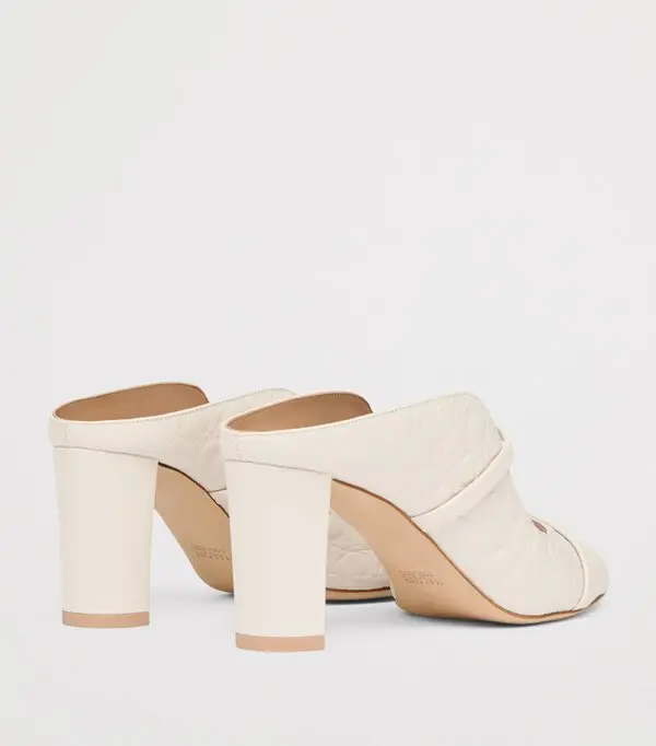 MALONE SOULIERS Croc-embossed Norah Heeled Sandals