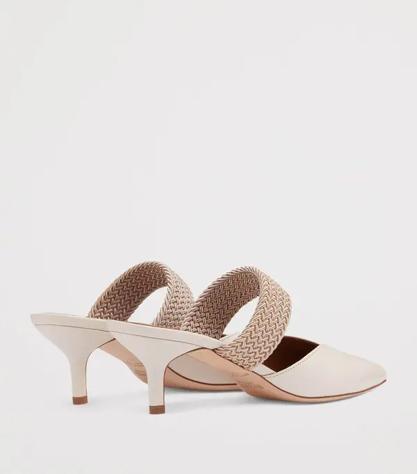 MALONE SOULIERS Leather Maisie Mules - Ivory