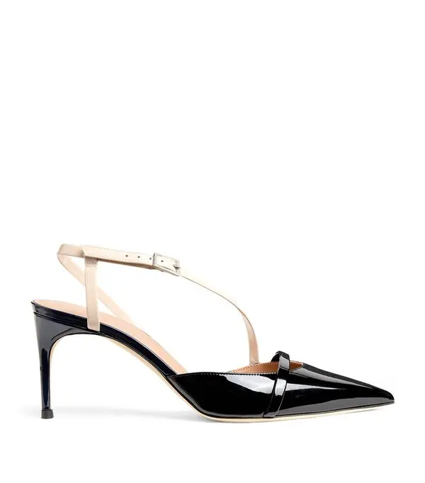 MALONE SOULIERS Patent Leather Valeria Slingback Pumps