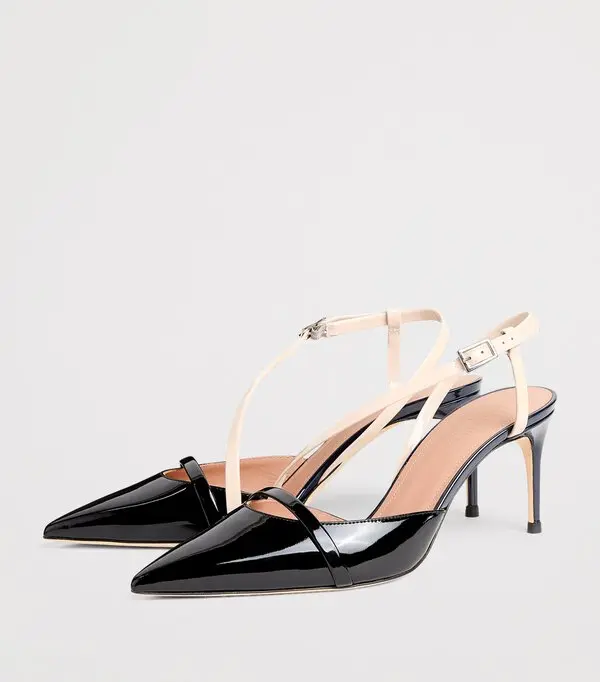 MALONE SOULIERS Patent Leather Valeria Slingback Pumps
