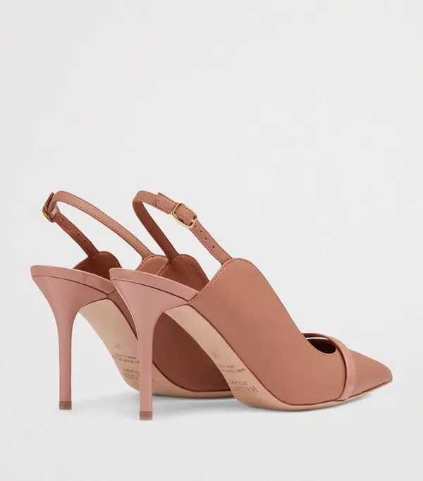 MALONE SOULIERS Leather Marion Slingback Pumps 85 - Nude