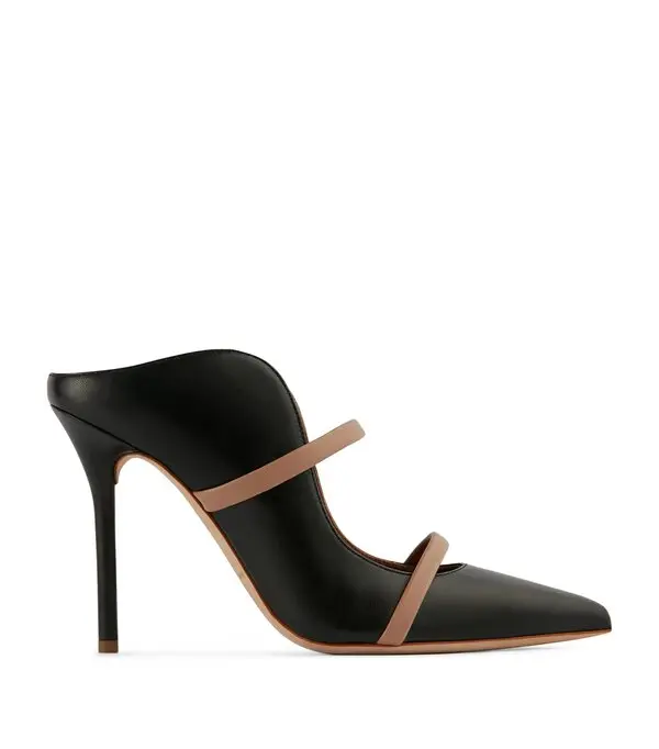 MALONE SOULIERS Leather Maureen Mules - Black