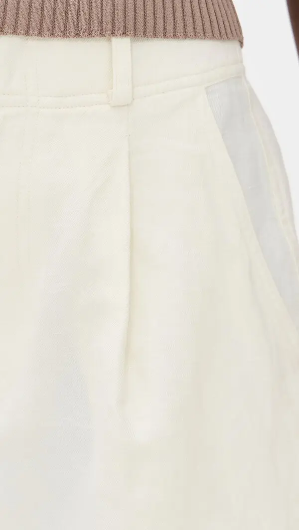 APIECE APART Bari Pleated Shorts