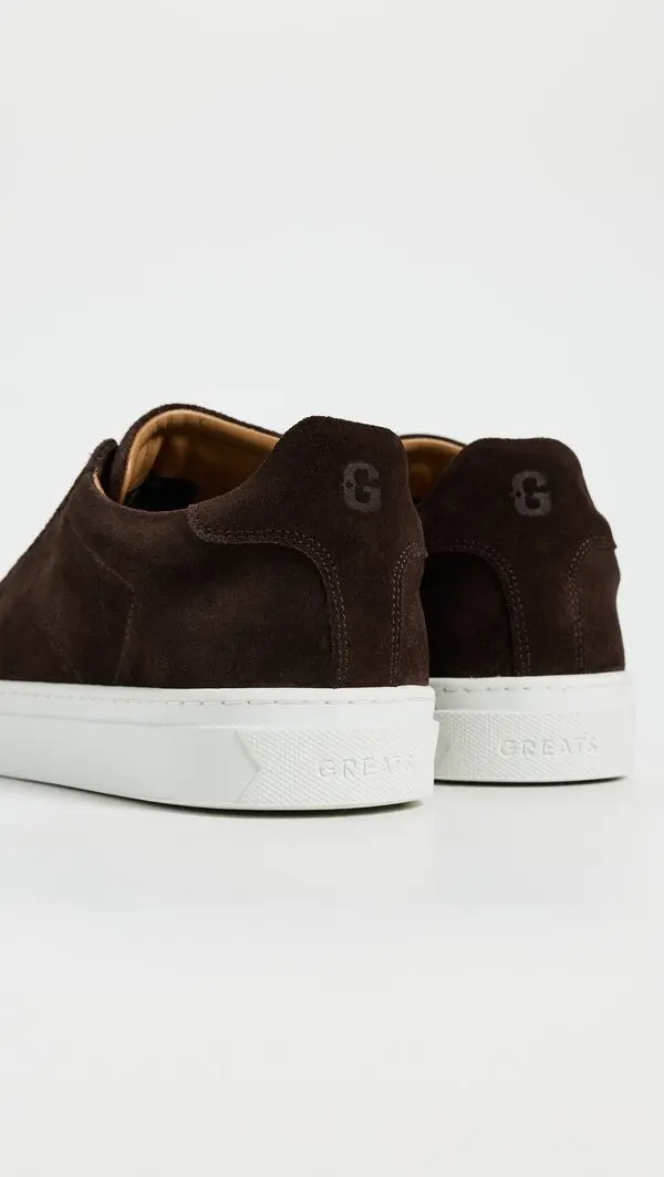 Greats Royale 2.0 Suede Slip-on Sneakers - Chocolate