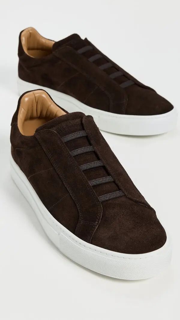 Greats Royale 2.0 Suede Slip-on Sneakers - Chocolate