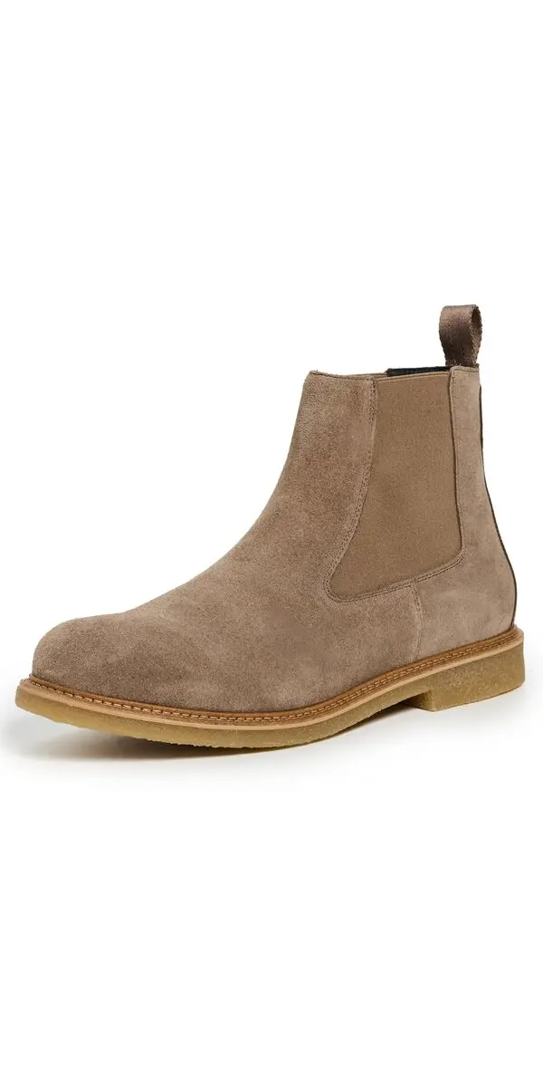 Boss Kope Suede Chelsea Boots - Medium Beige | Editorialist display picture 3