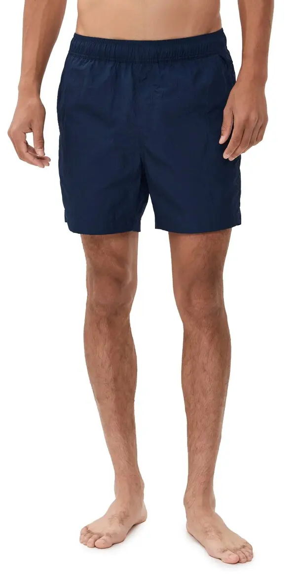 Onia Crinkle Swim Trunks - Deep Navy