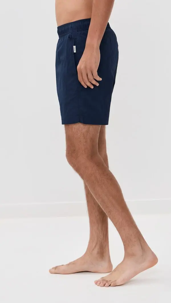 Onia Crinkle Swim Trunks - Deep Navy