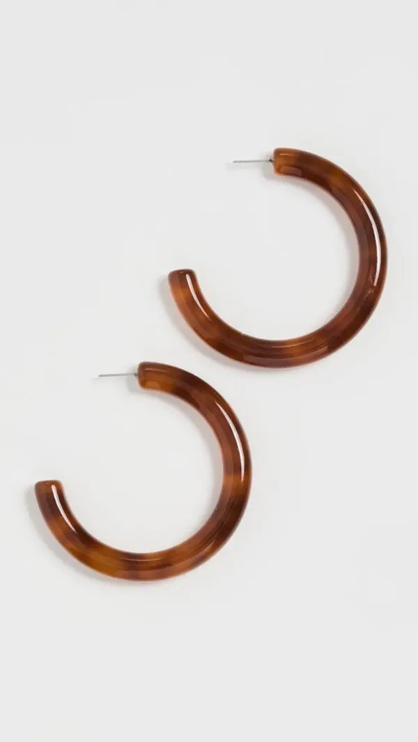 Lele Sadoughi Broadway Hoop Earrings