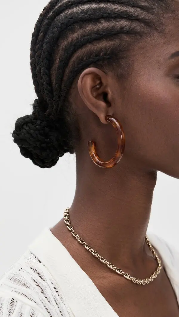 Lele Sadoughi Broadway Hoop Earrings