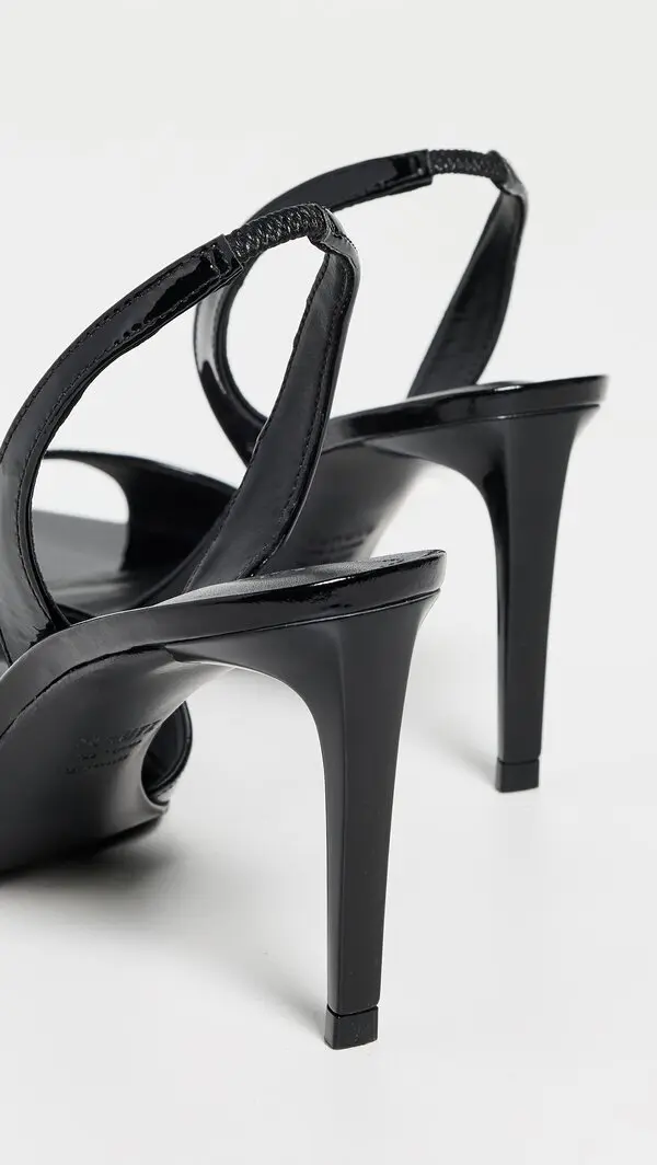 Schutz Scarlett Sling Mid Heels - Black