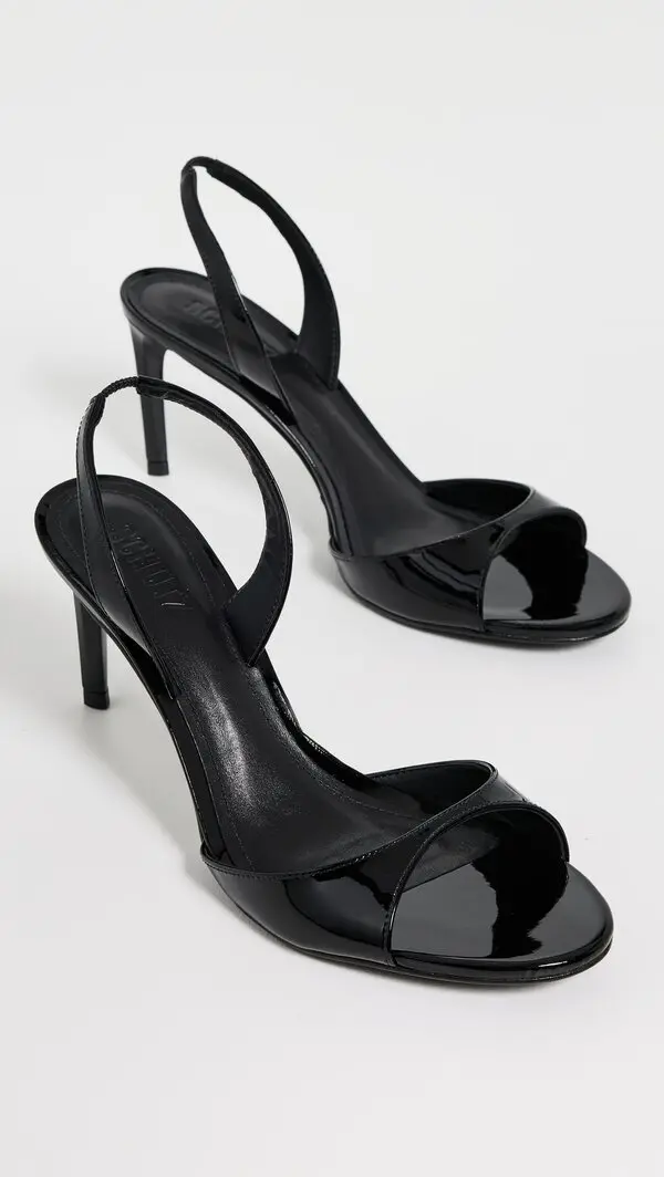 Schutz Scarlett Sling Mid Heels - Black