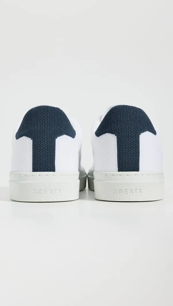 Greats Royale 2.0 Knit Sneakers - White/navy