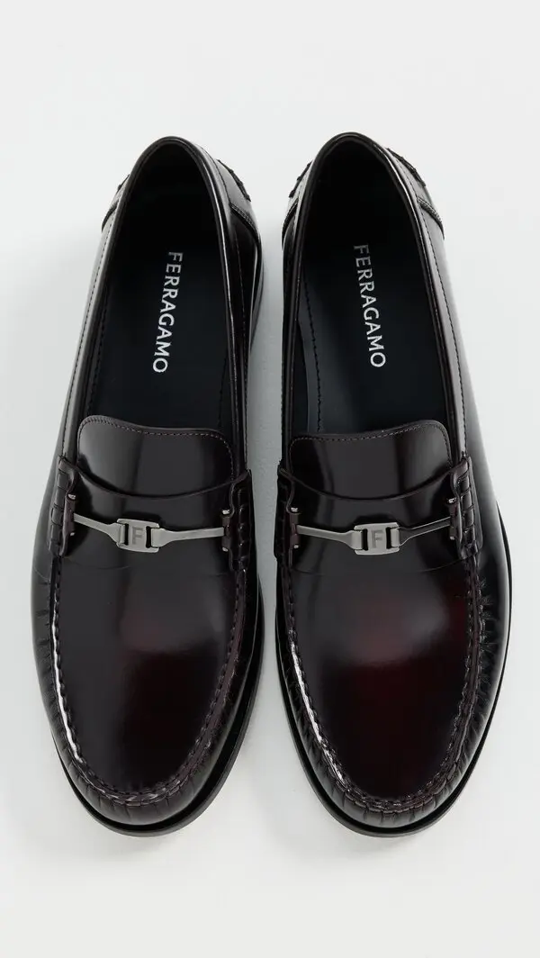 FERRAGAMO Harry Leather Loafers
