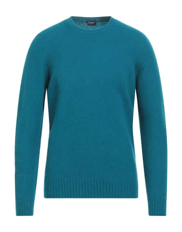 DRUMOHR Lambswool Crewneck Sweater - Deep Teal