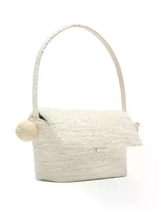 Jacquemus Rond Carré Shoulder Bag - White