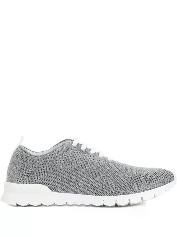 Kiton Knitted Lace-up Sneakers - Grey