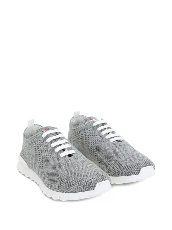 Kiton Knitted Lace-up Sneakers - Grey