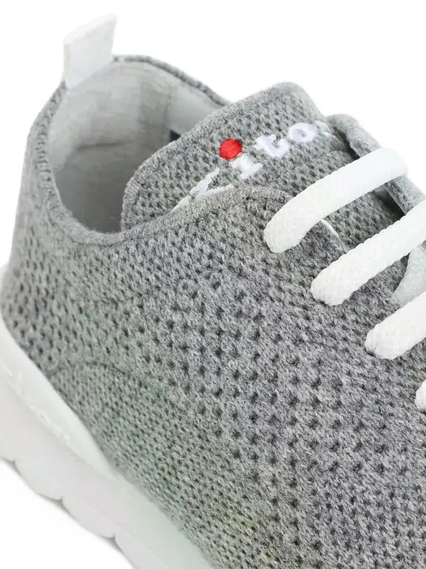 Kiton Knitted Lace-up Sneakers - Grey