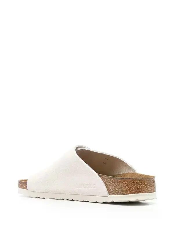BIRKENSTOCK Zürich Suede Slip-on Sandals - White