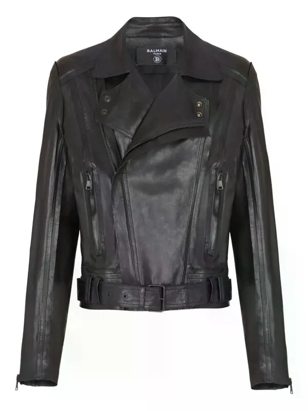 Balmain Leather Biker Jacket