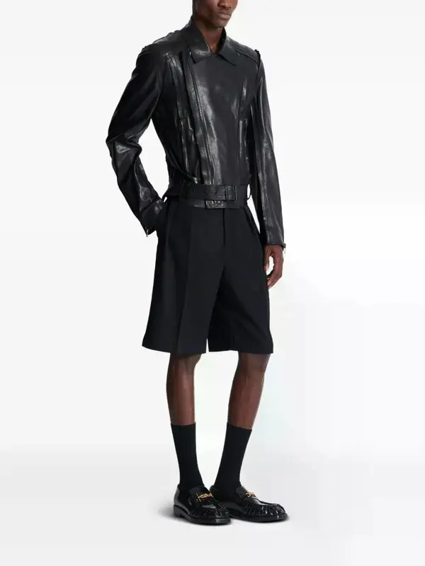 Balmain Leather Biker Jacket