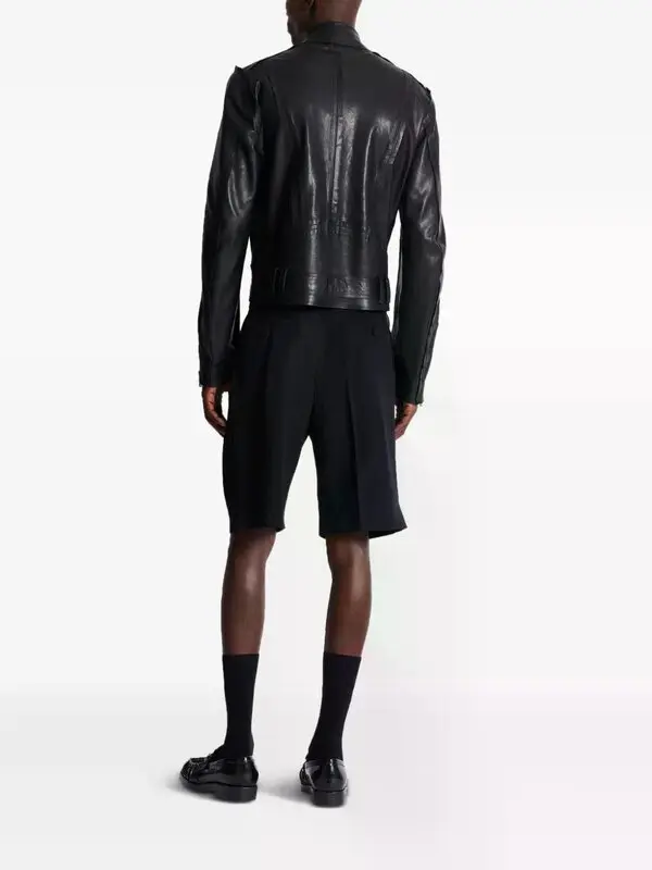 Balmain Leather Biker Jacket
