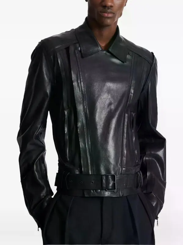 Balmain Leather Biker Jacket