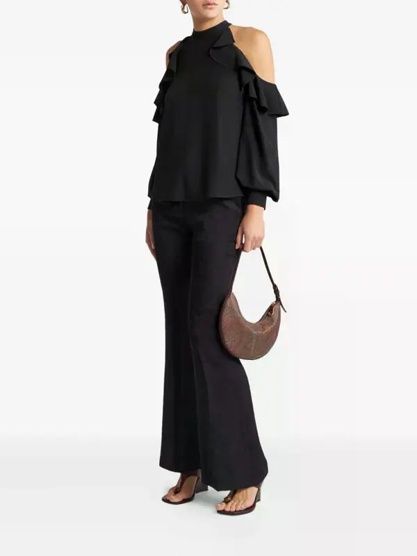 Etro Jacquard Flared Trousers