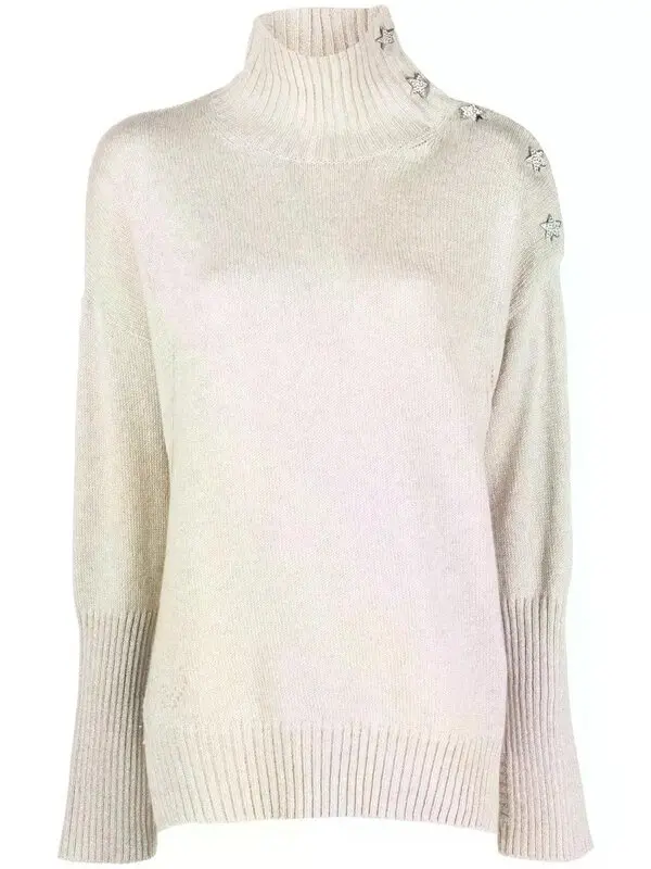 Zadig&Voltaire Alma Star-charm High-neck Jumper