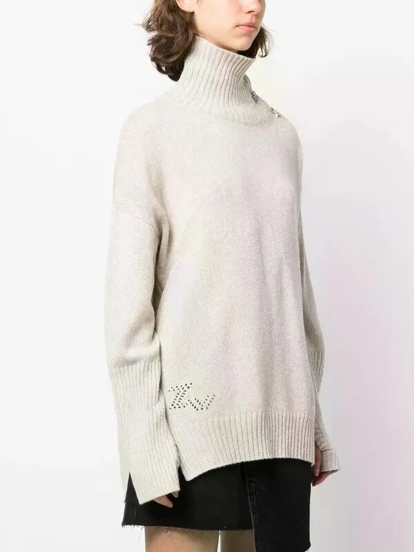 Zadig&Voltaire Alma Star-charm High-neck Jumper