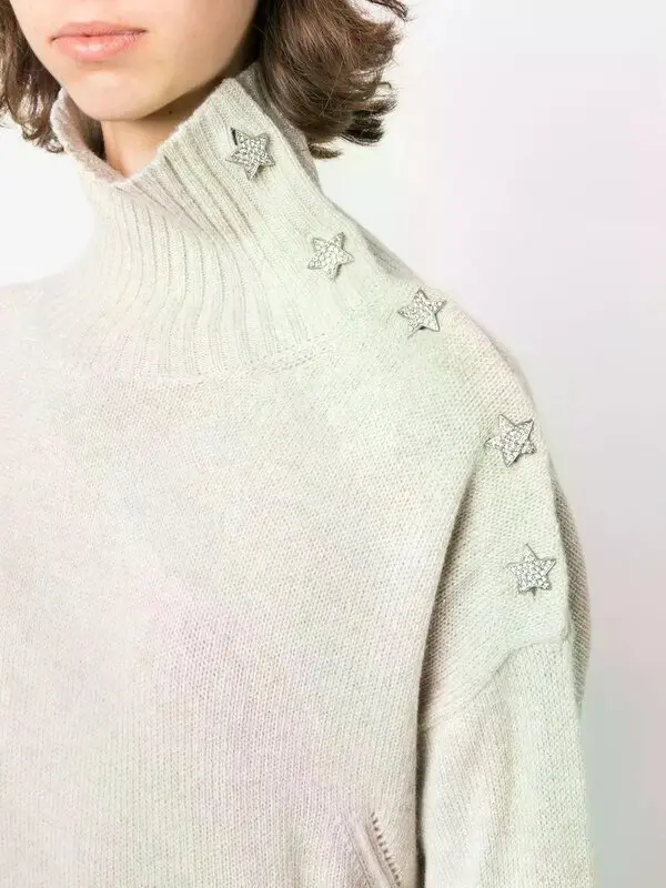 Zadig&Voltaire Alma Star-charm High-neck Jumper