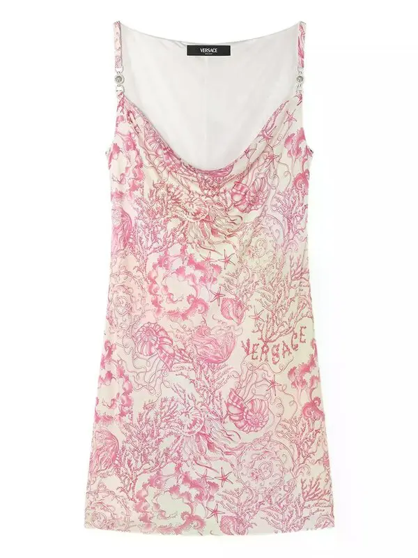 Versace Underwater Barocco Mini Dress