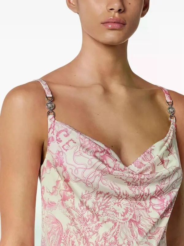 Versace Underwater Barocco Mini Dress