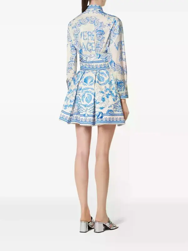 Versace Underwater Barocco Shirt Dress