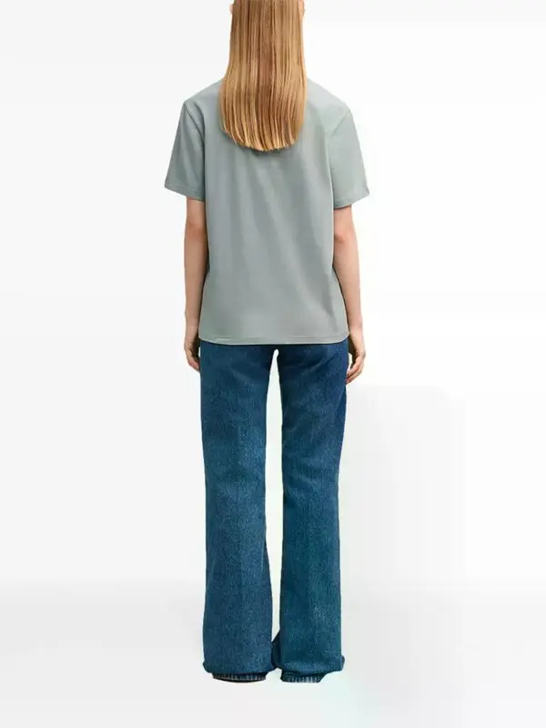 AMI Paris Logo-debossed Organic-cotton T-shirt
