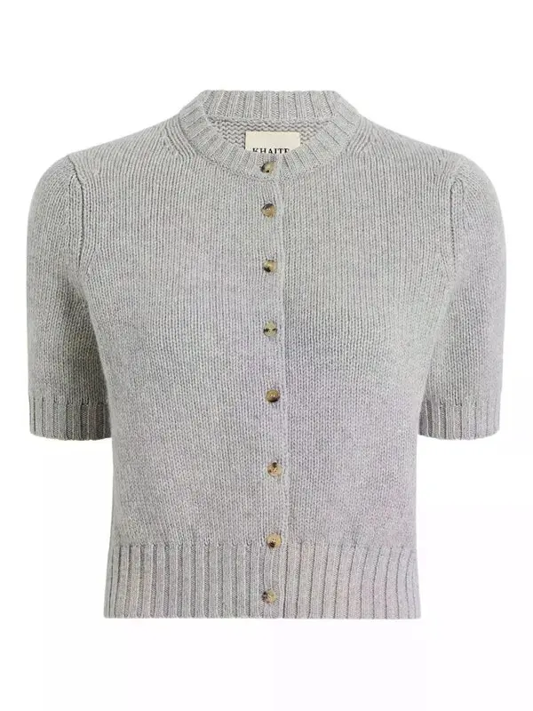 Khaite Short-sleeve Button-up Cardigan