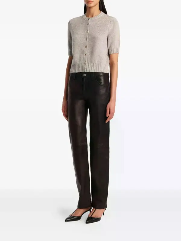 Khaite Short-sleeve Button-up Cardigan