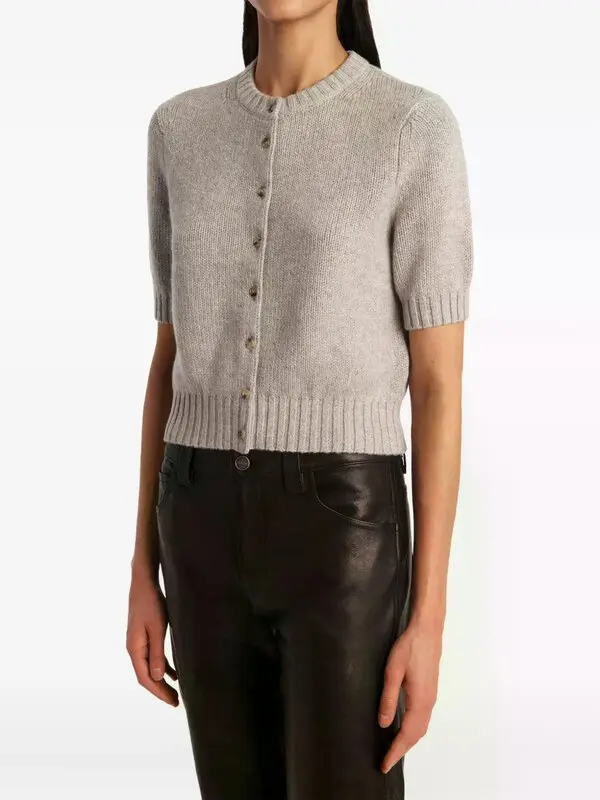 Khaite Short-sleeve Button-up Cardigan