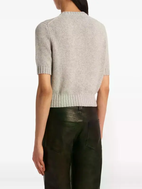 Khaite Short-sleeve Button-up Cardigan