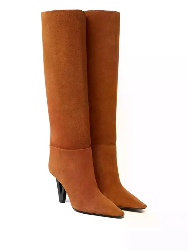 Versace Suede Knee-high Boots