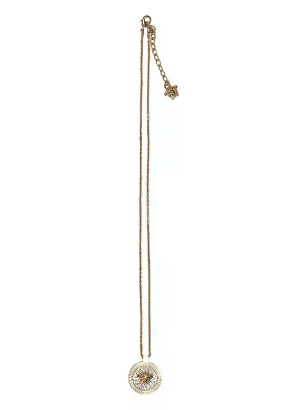 Versace Medusa Head Medallion Necklace - Gold