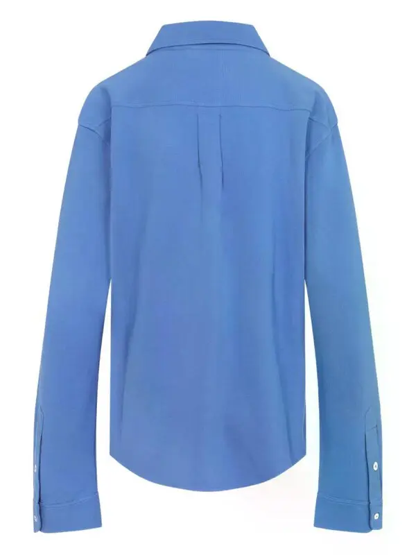 Miu Miu Logo-embroidered Cotton Shirt