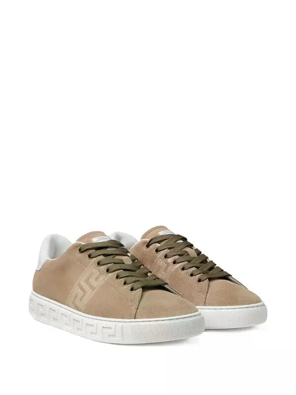 Versace Greca Suede Sneakers